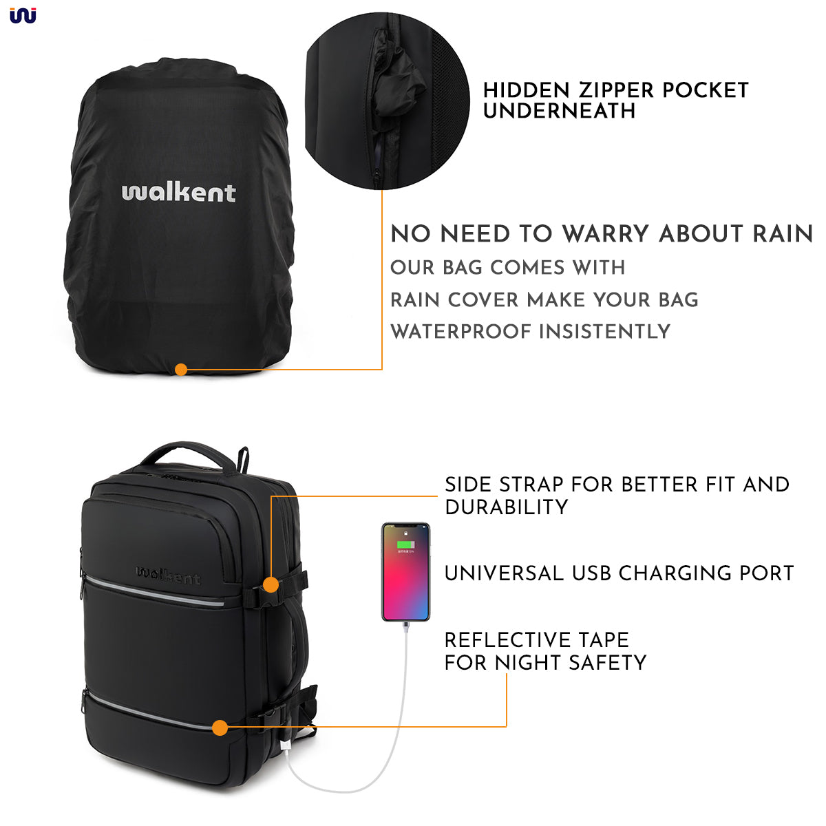 Walkent 15.6" Expandable Laptop Bag - Model Craft Neo