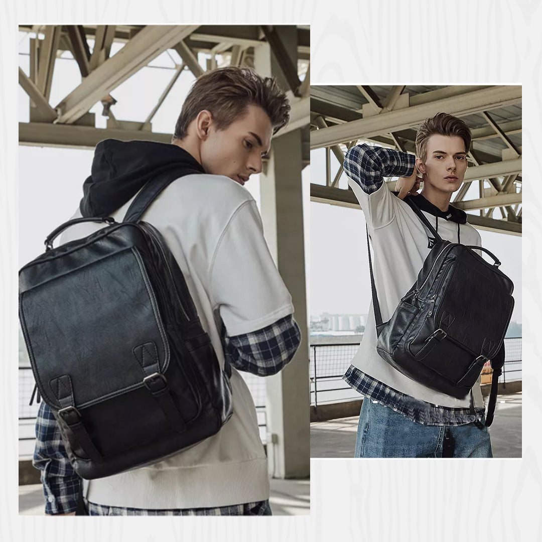 WALKENT 15.6" Leather Laptop Bag - Model Snug – Walkent